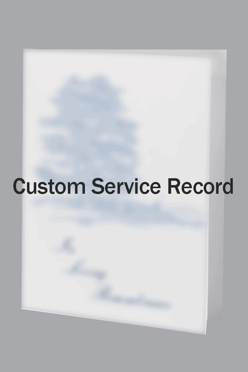 Custom Order - Service Records – Regal Line